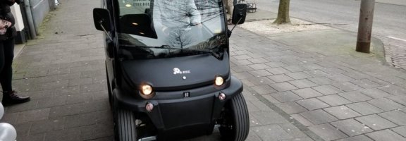 Startup company E-Ride rents out small electric cars in Amsterdam ...
