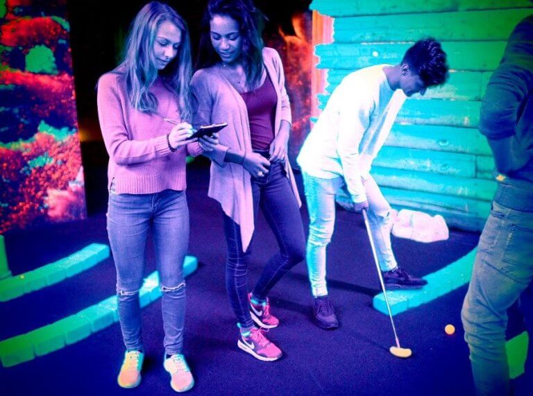Aloha Amsterdam; bowling, glow in the dark golf and laser tag (Powerzone)